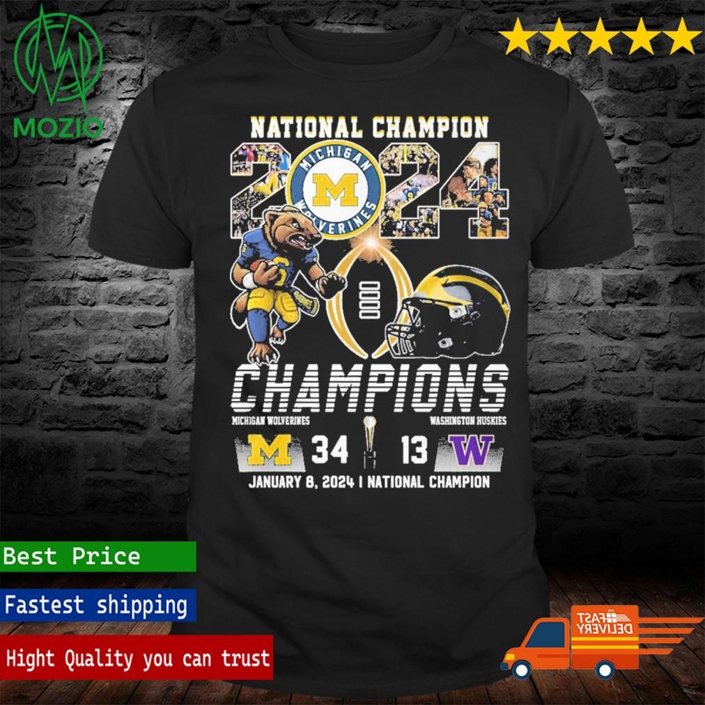 National Champion 2024 Michigan Wolverines Beat Washington Huskies T ...