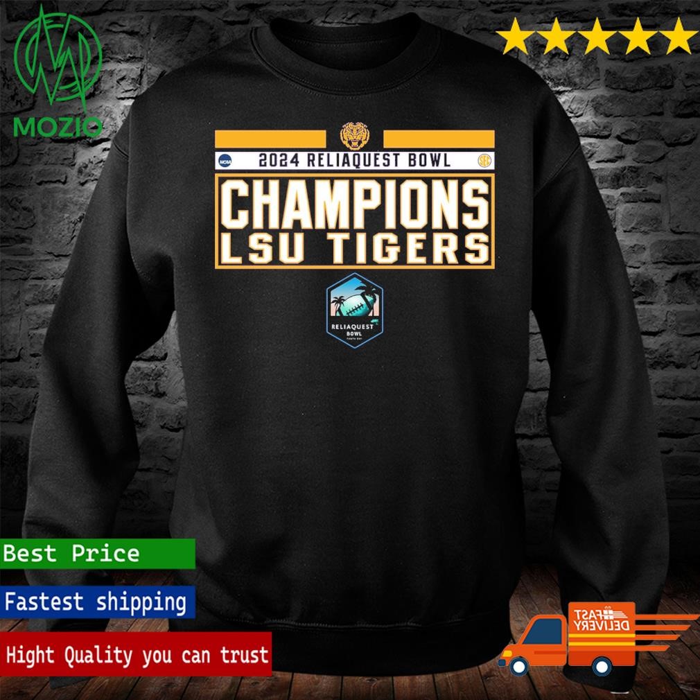 Official lSU Tiger 2024 Reliaquest Bowl Champions Logo T-Shirt, hoodie ...