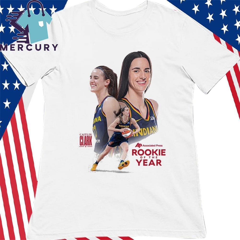 Official Caitlin Clark Indiana Fever WNBA 2024 The Unanimous Associated Press Rookie Of The Year ...
