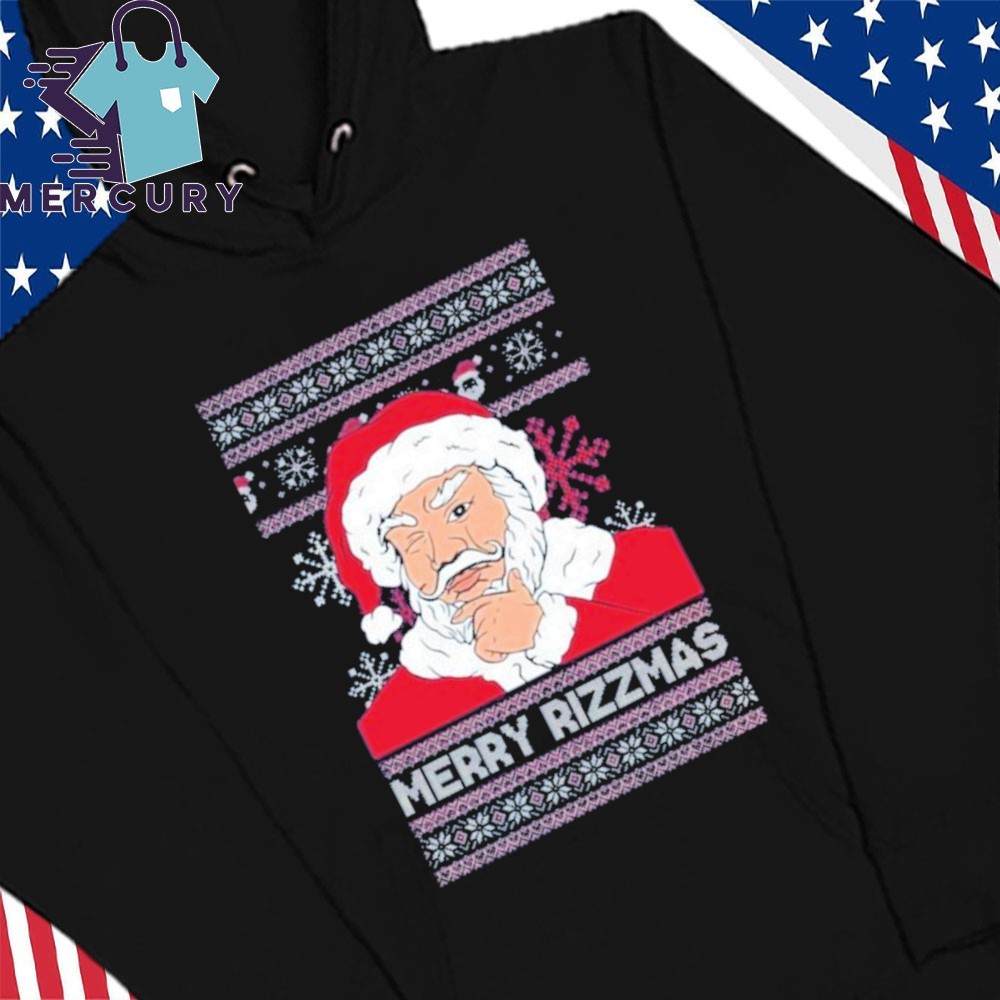 Official Santa Claus x Christian Joseph Merry Rizzmas Ugly Shirt ...