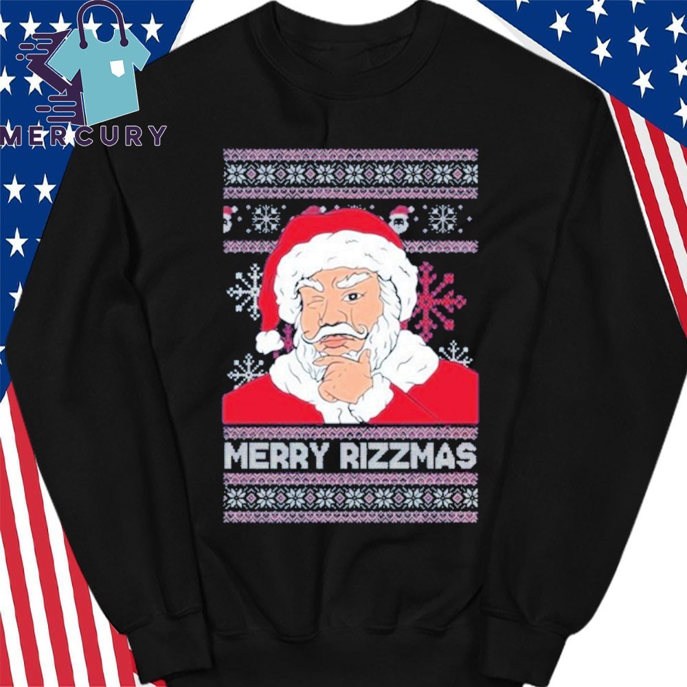 Official Santa Claus x Christian Joseph Merry Rizzmas Ugly Shirt ...