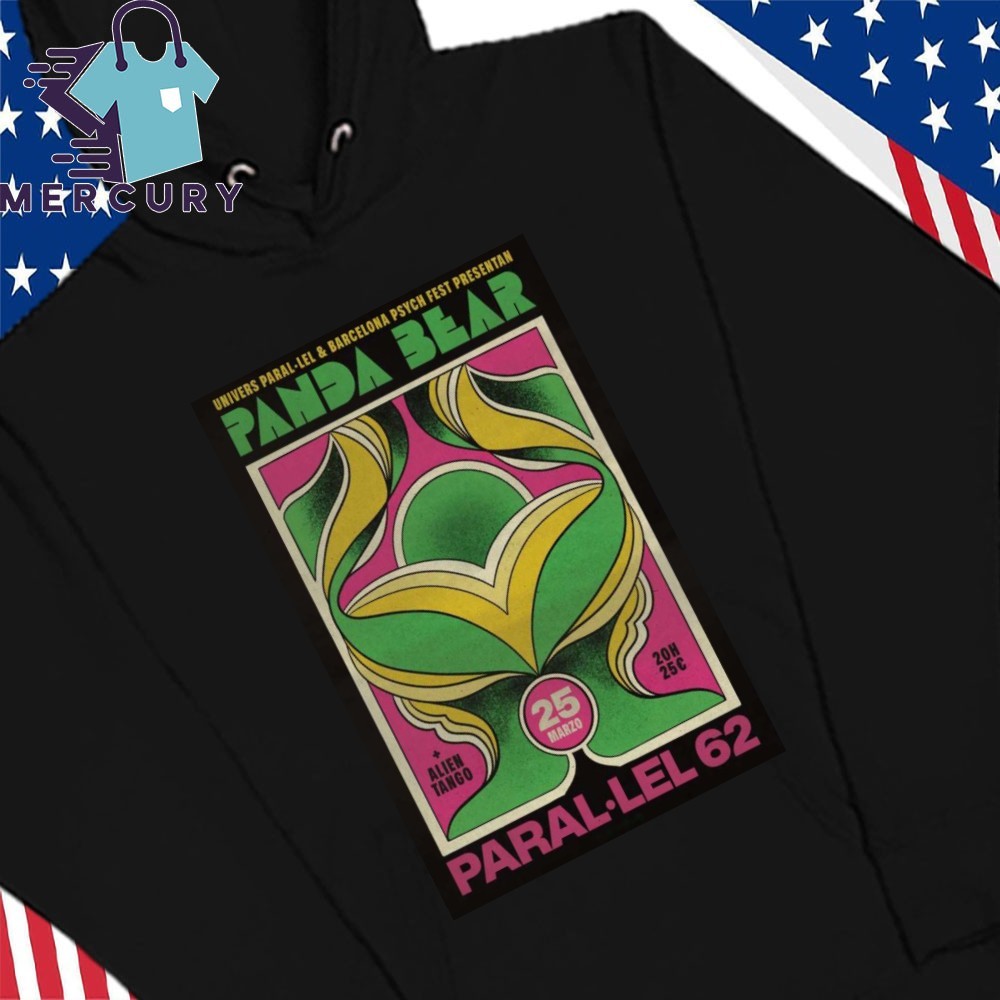 Official Panda Bear March 25 2025 Barcelona Poster Shirt, hoodie ...