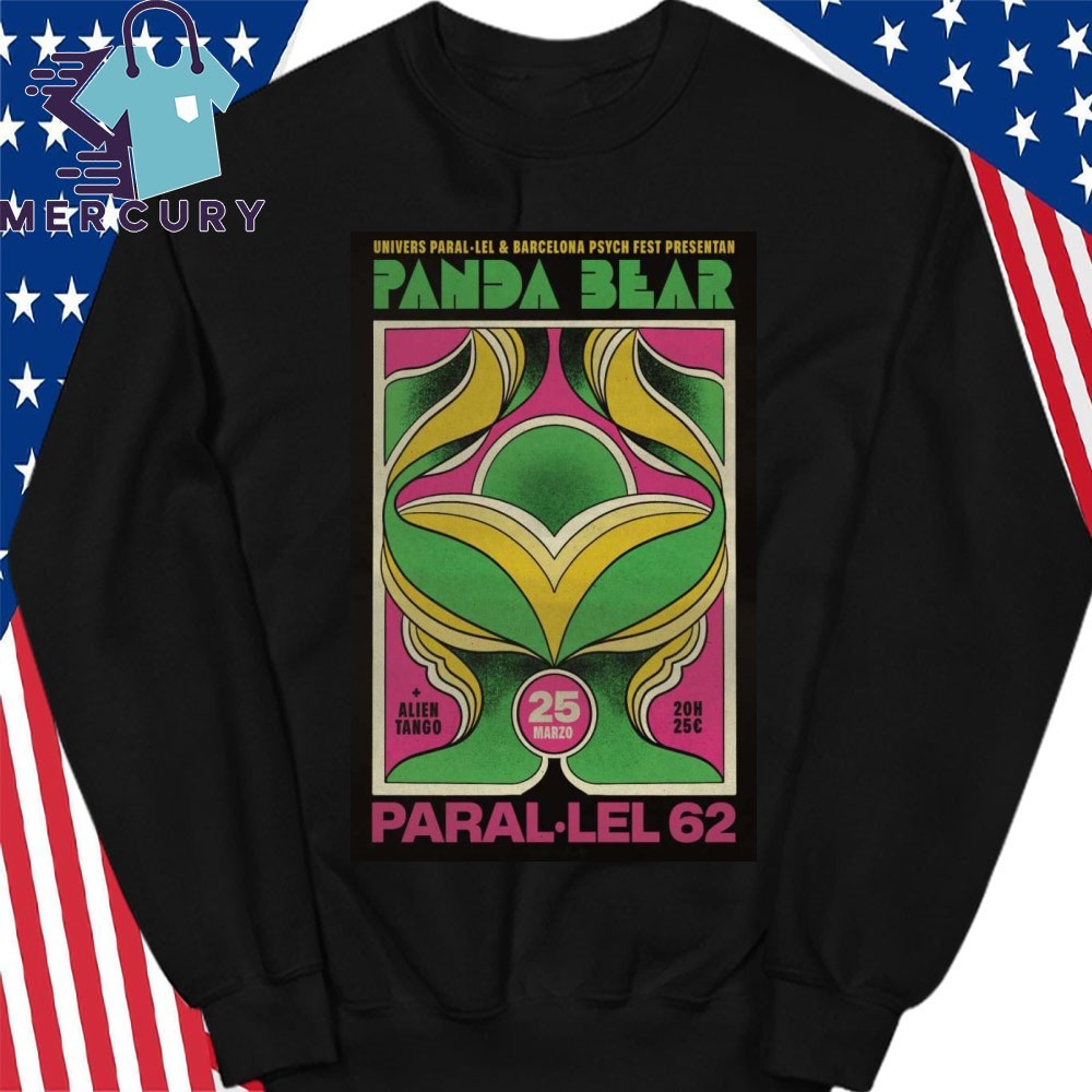 Official Panda Bear March 25 2025 Barcelona Poster Shirt, hoodie ...