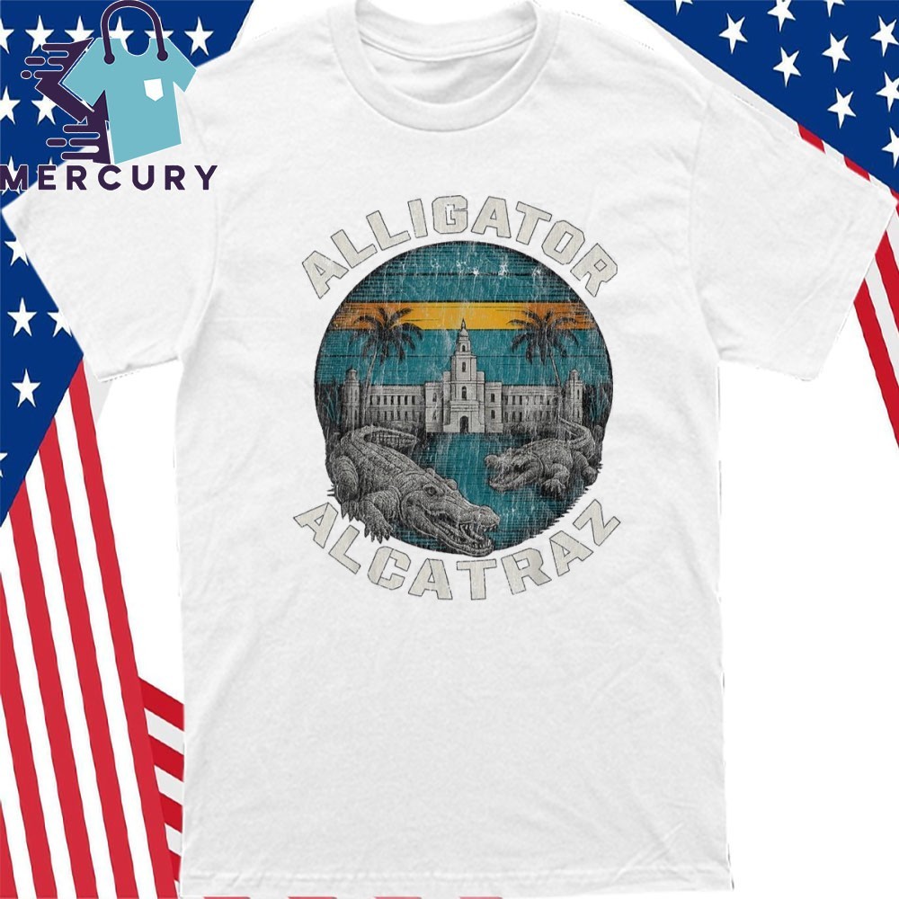 Official Retro Alligator Alcatraz Florida Everglades Prison Shirt ...